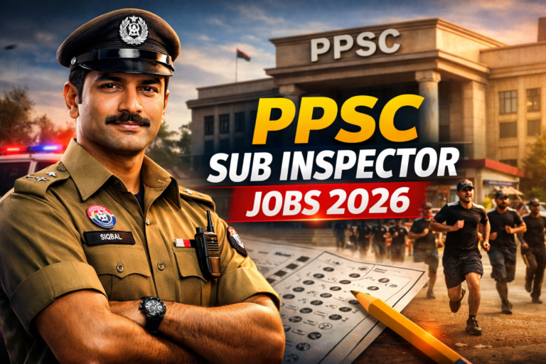 PPSC Sub Inspector Jobs in Punjab 2026 - Apply Jobs Daily
